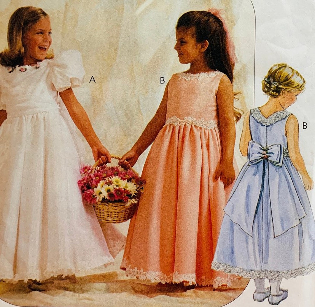 Flower Girl Dress Pattern, Fancy Dress Pattern Girls, Toddler Dress ...