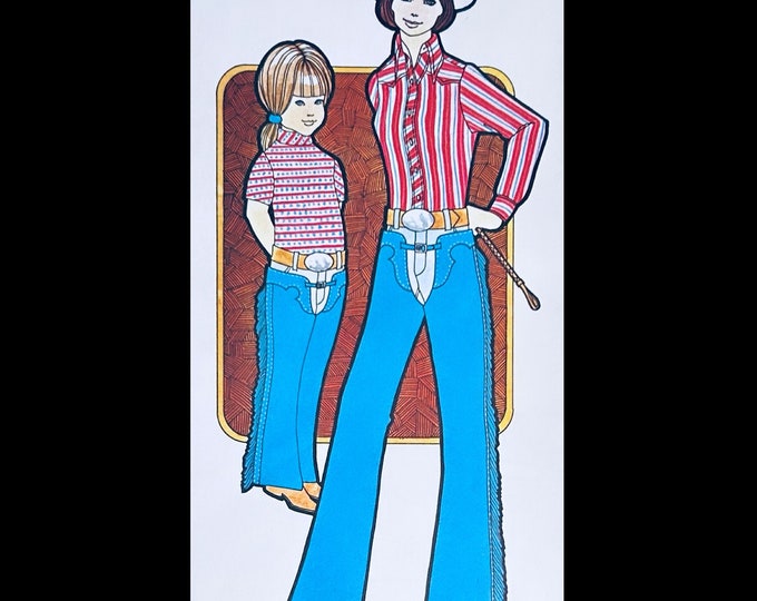 Authentic 250 W27, Shotgun Chaps Sewing Pattern, Western Wear Girls ...