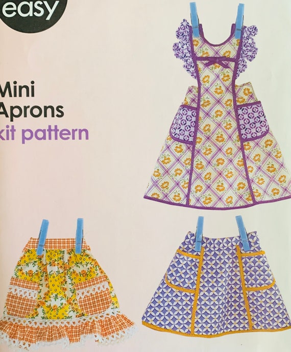 Sewing Decorations Mini Apron Sewing Decor Patterns Tiny Apron ...