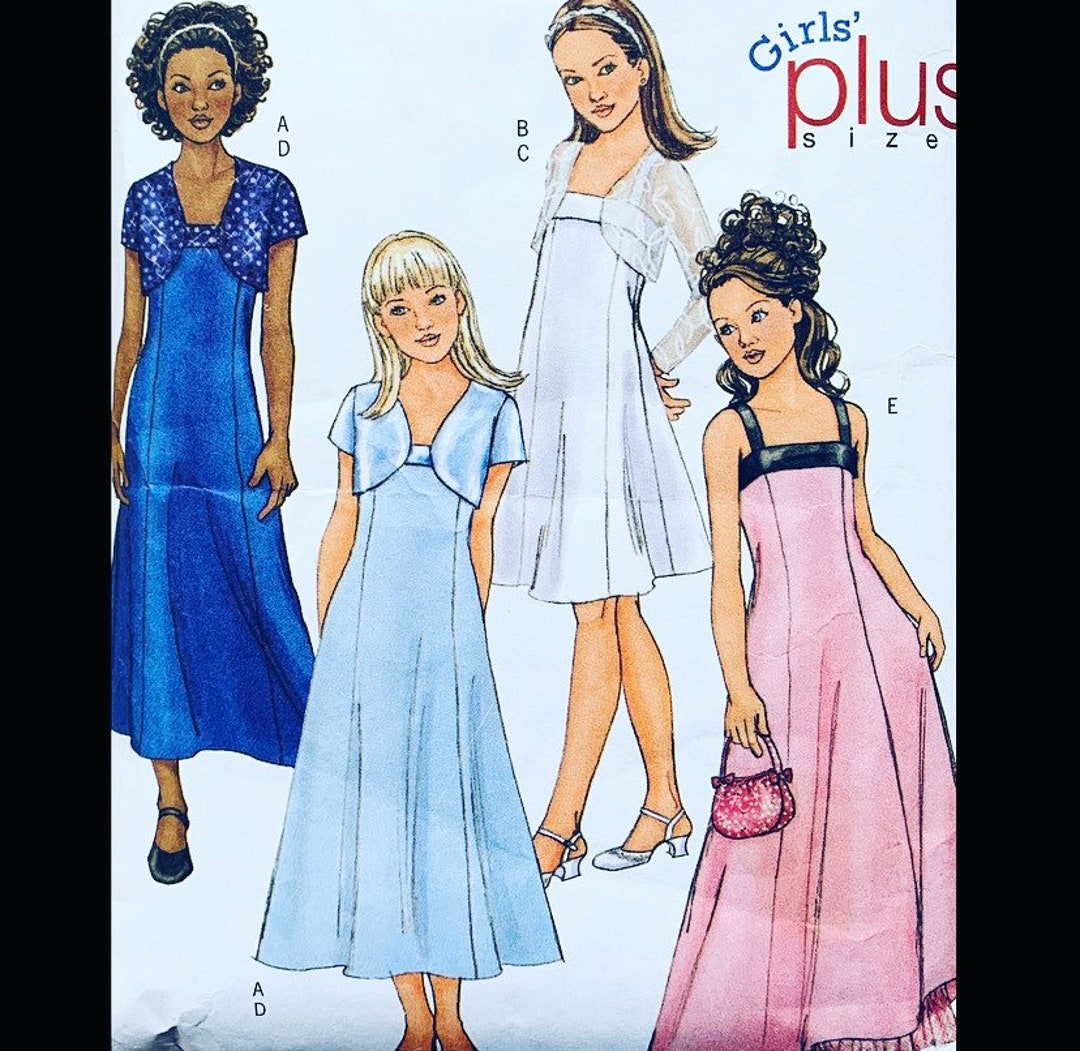 Butterick 4385, Flower Girl Dress Pattern, Toddler Dress Sewing, Long ...