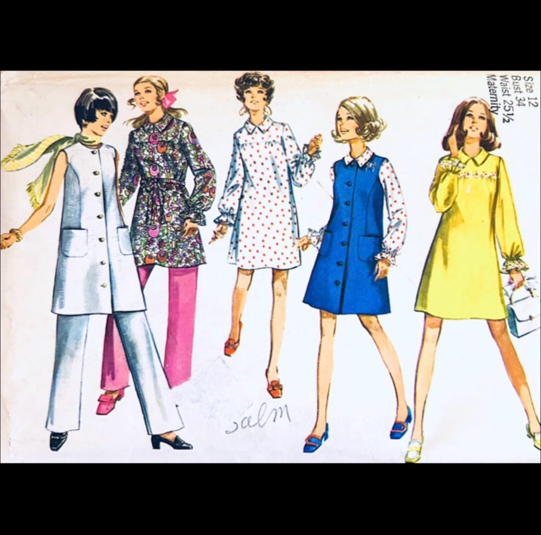 Simplicity 8760 B34, Maternity Dress Pattern, Maternity Sewing Pattern ...