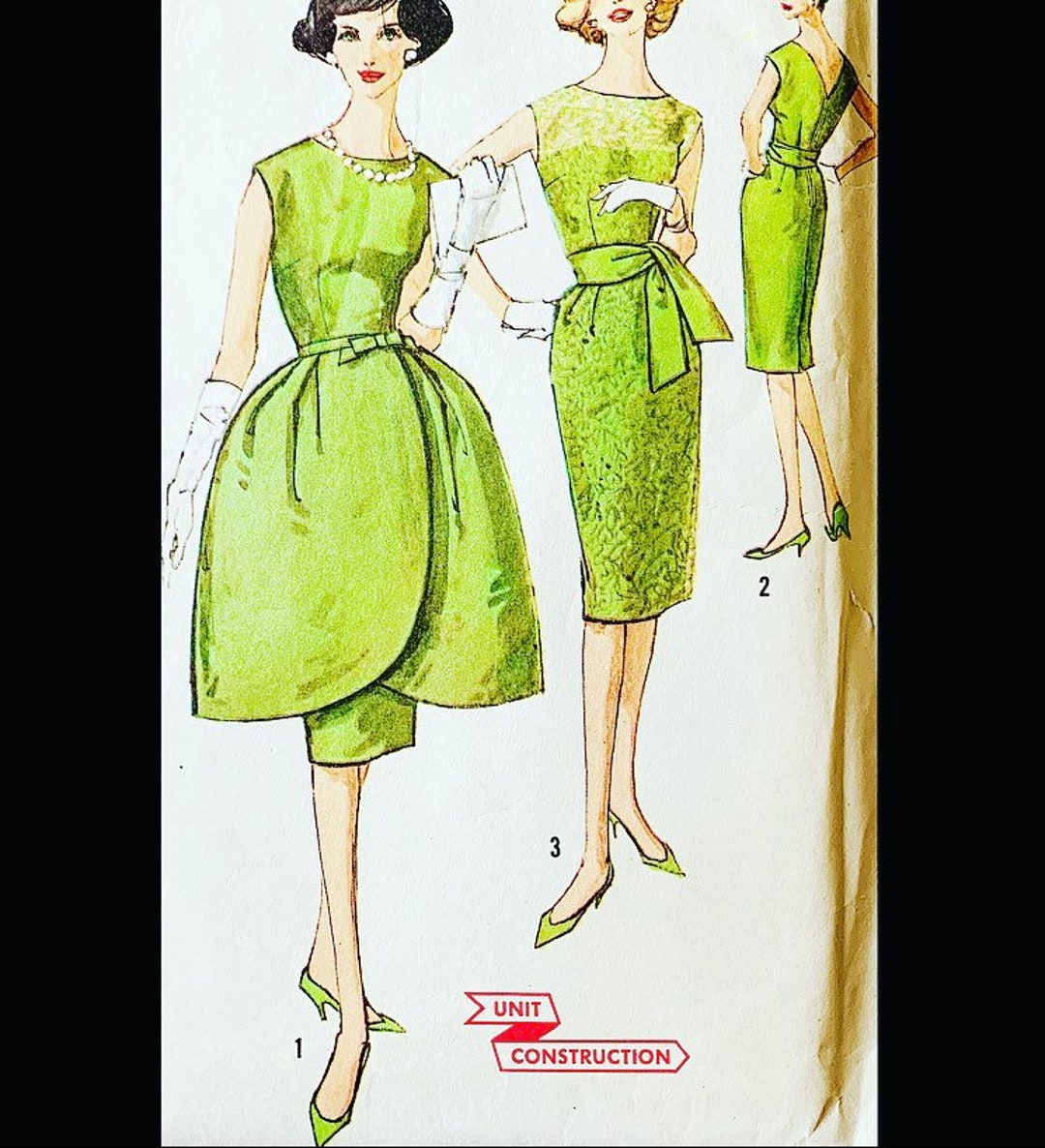 Simplicity 3539 33, Sheath Dress Pattern, Overskirt Sewing Pattern ...