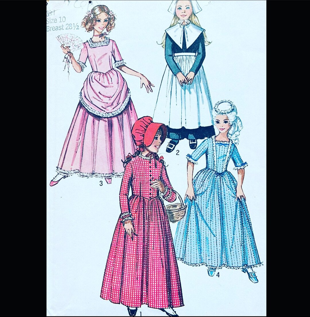 Colonial Dress Pattern Panniers Pattern Schuyler Sisters - Etsy