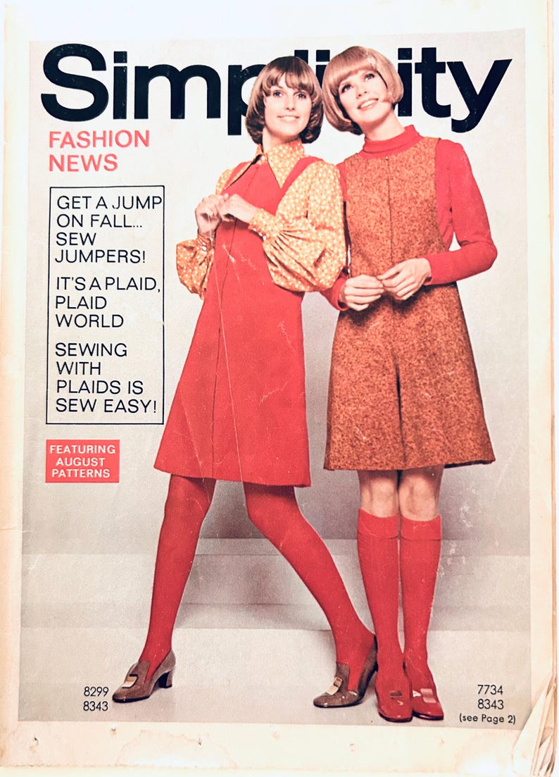Simplicity Pattern Fashion News August 1969 Sewing Pattern Catalog ...