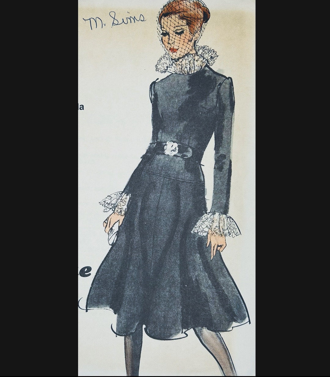 Vogue 7962 B34, Fit N Flare Dress Patterns, Modest Dress Pattern, Cute ...