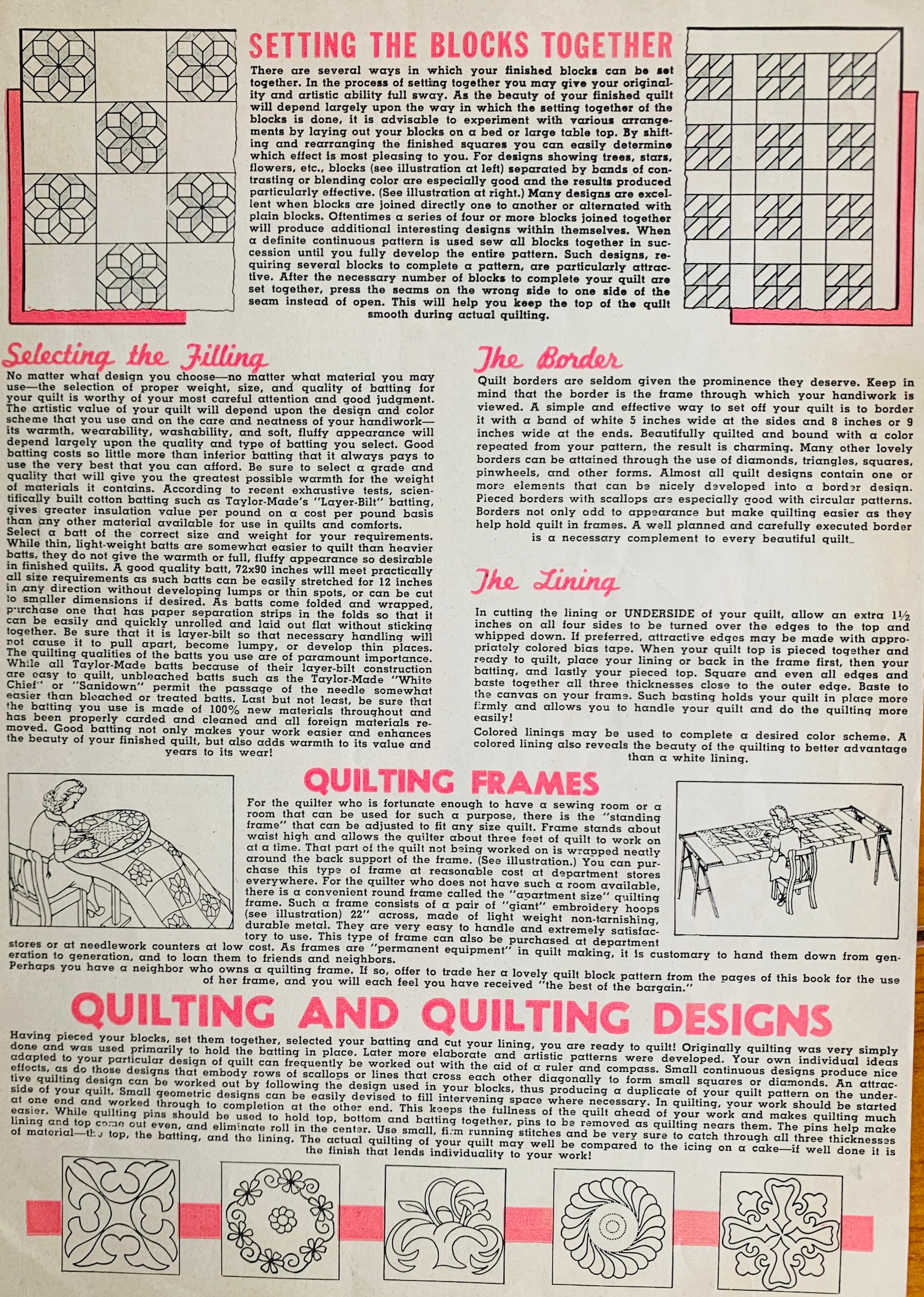 Vintage Quilting Patterns Colonial Quilt Pattern Quilting - Etsy