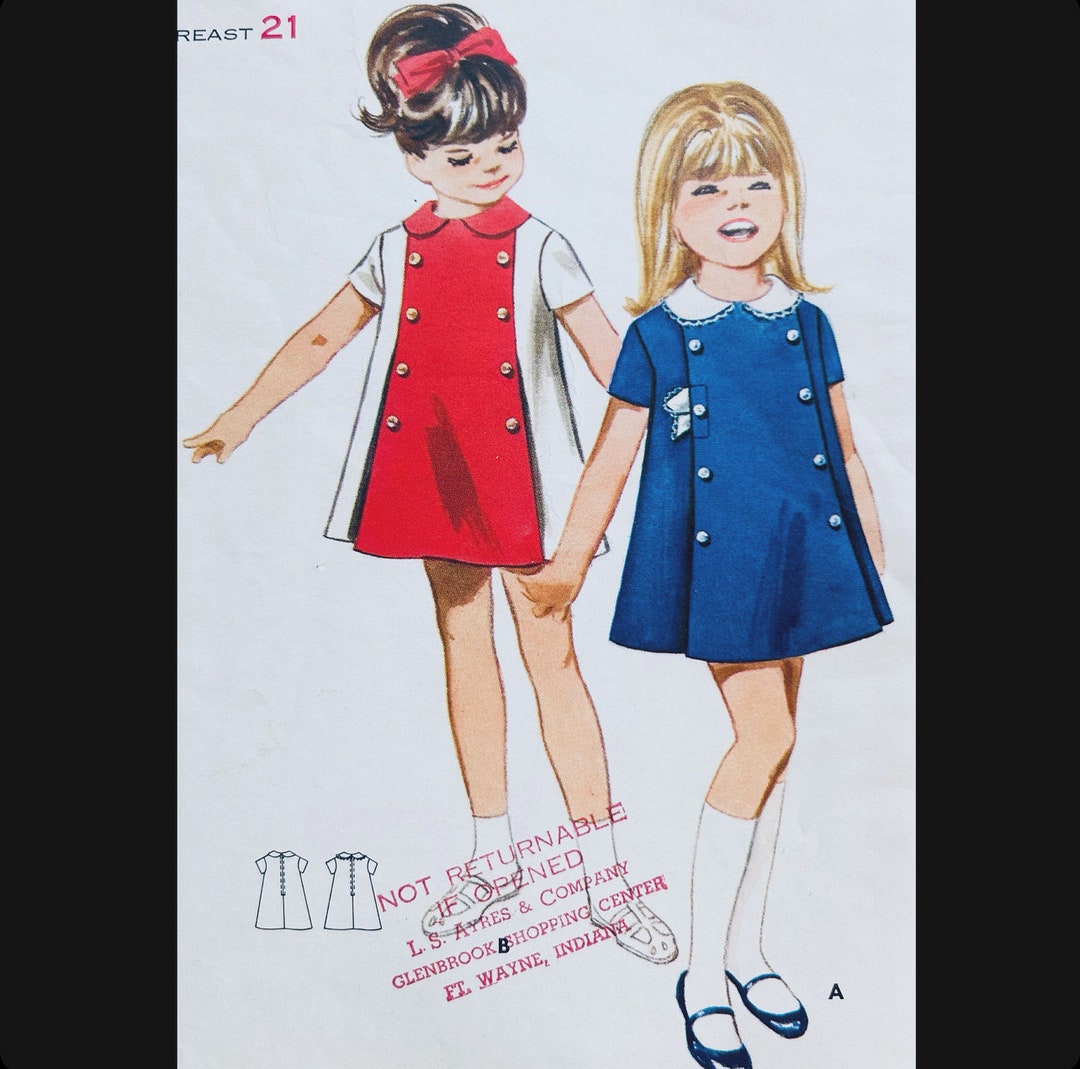 Butterick 4505 2, Toddler Summer Dress Pattern, Toddlers Sewing ...