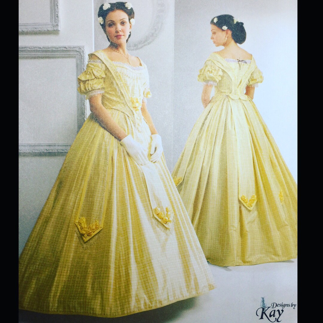 Simplicity 2881 S M, Civil War Dress, Hoop Dress Sewing Pattern ...