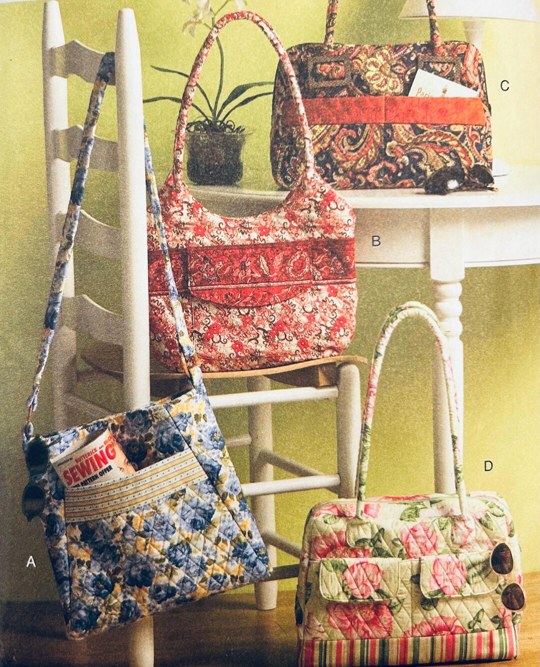 Butterick 5197, Purse Patterns to Sew, Patterns for Purses, Handbag ...