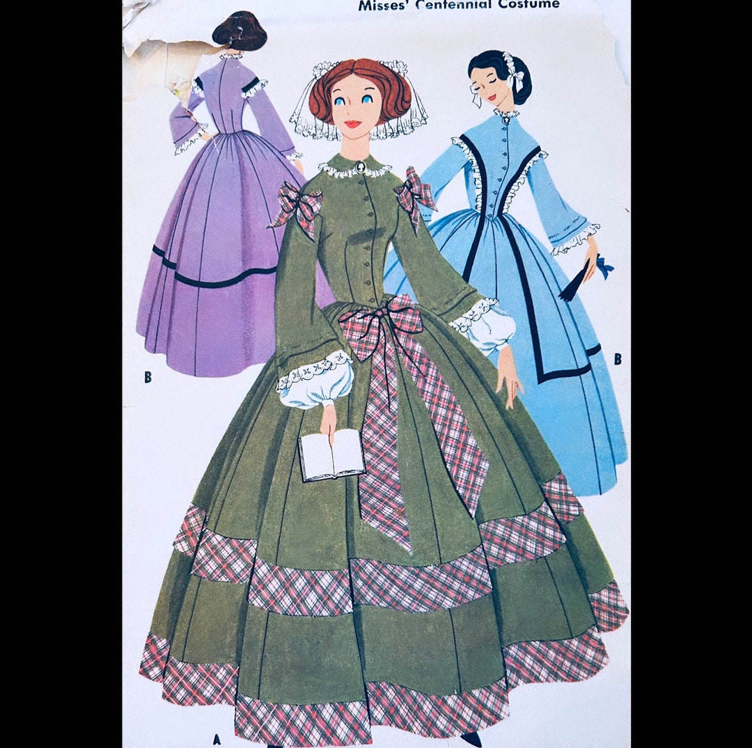 Mccalls 2176 B34, Southern Belle Dress Pattern, 1860s Dress Pattern ...