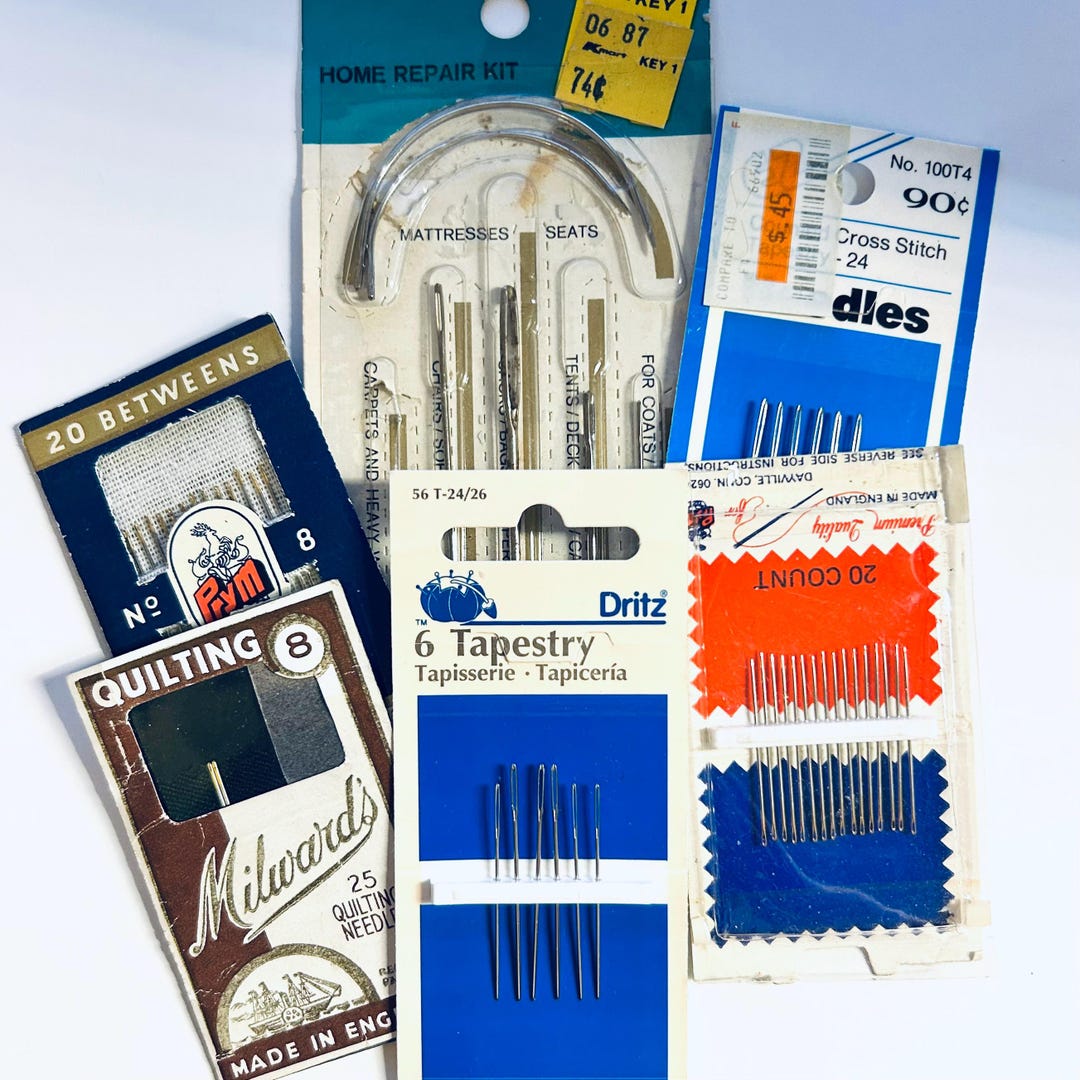 Needle Packs Vintage, Sewing Notions, Tapestry Needles, Cross Stitch ...