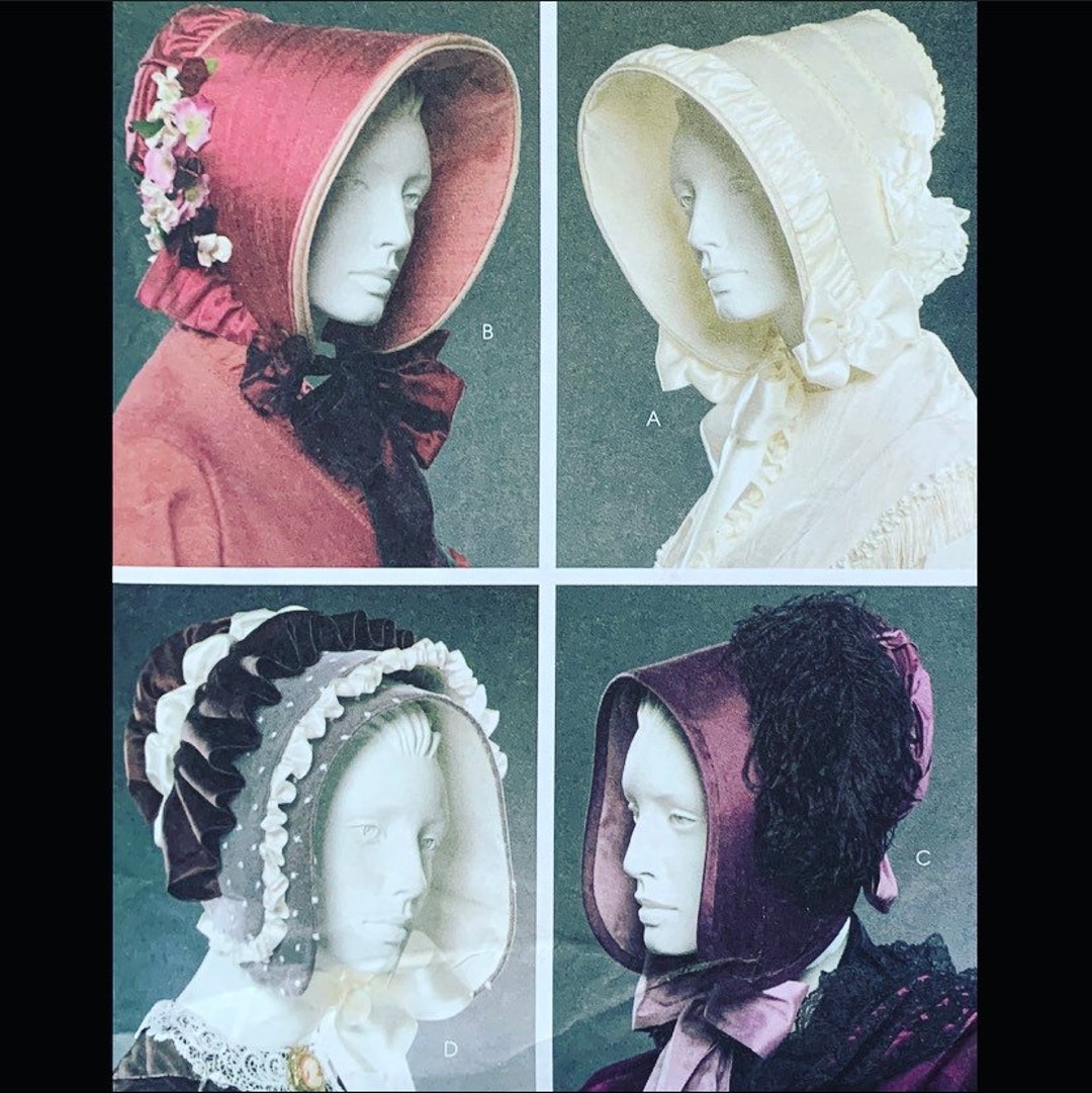 Mccalls M5129, Historical Bonnet Sewing Pattern, Womens Bonnets ...