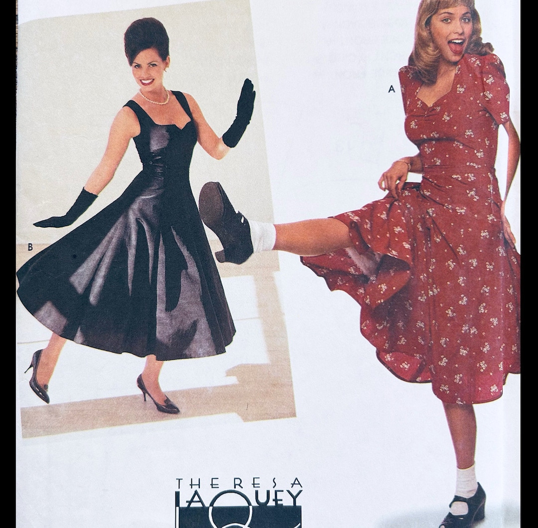 Simplicity 8629 4 6 8, Sweetheart Neckline Dress Pattern, 50s Dress ...