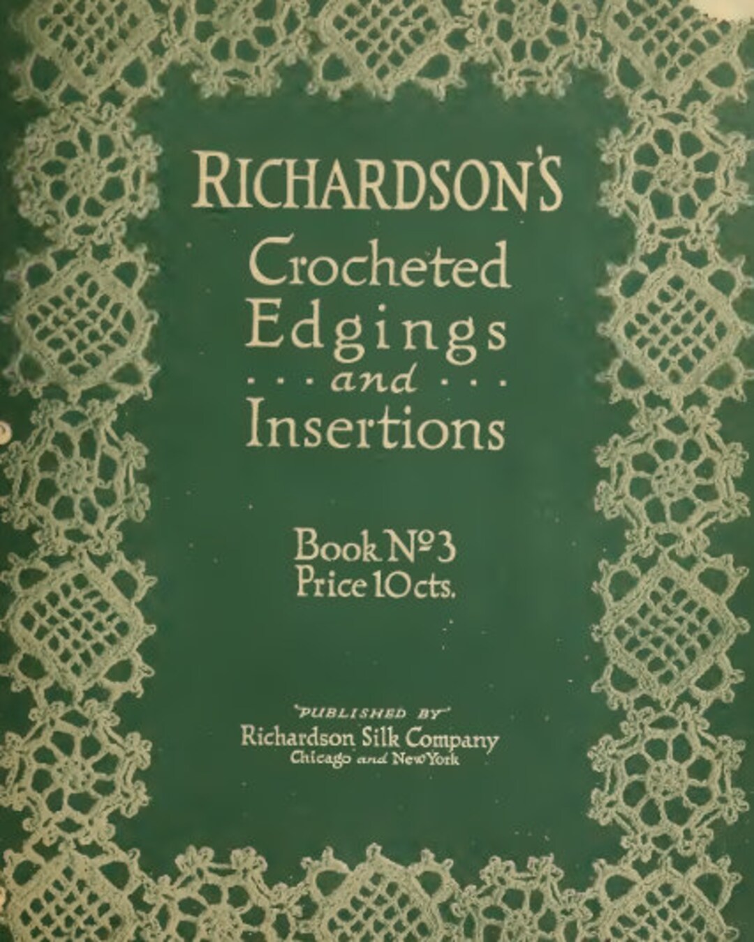 Crochet Edgings Patterns, Downloadable PDF, Vintage Crochet Pattern ...