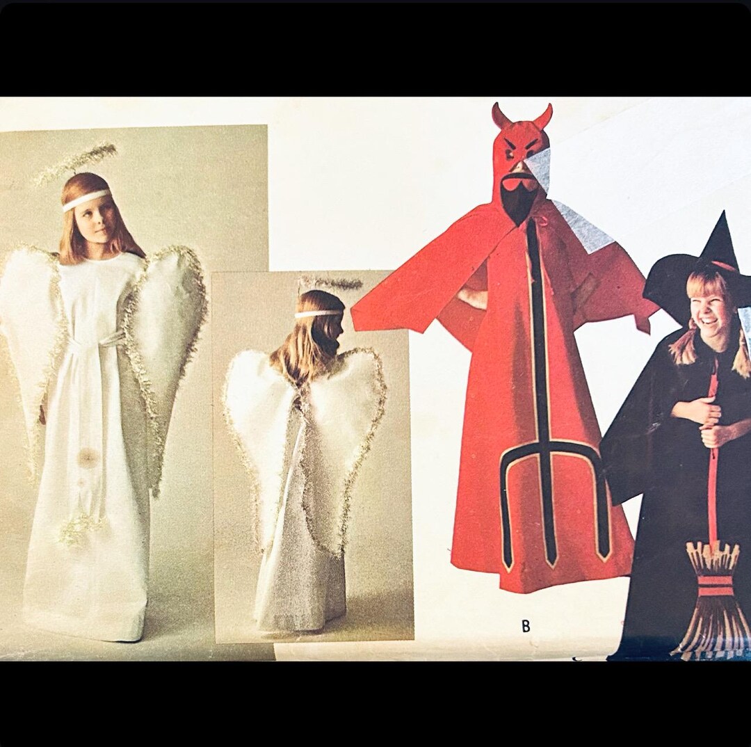 Kids Costume Sewing Pattern, Angel Costumes, Toddler Halloween Costume ...