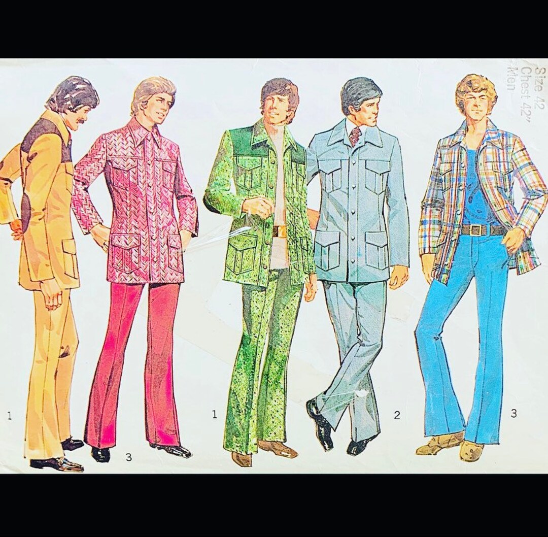 70s Pattern, Leisure Suit Patterns, Mens Suit Pattern, Vintage Mens ...