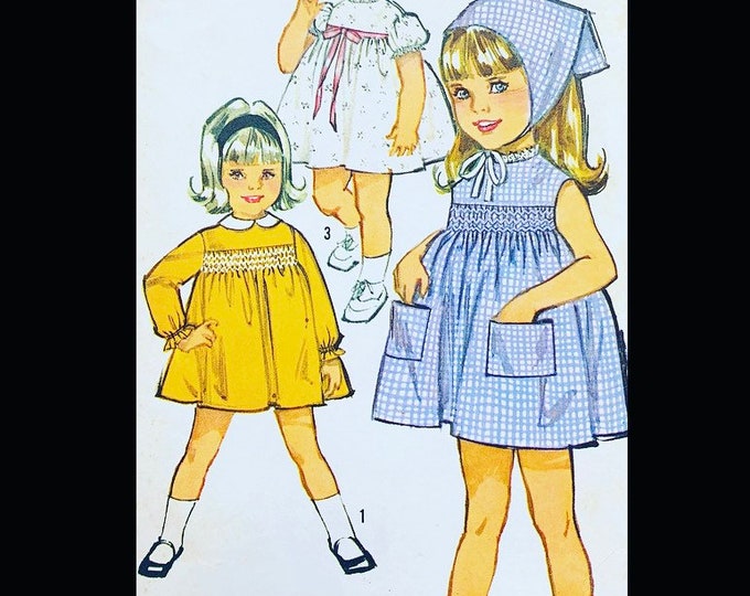 Simplicity 5847 2, Smocking Pattern, Toddler Dress Sewing Pattern ...