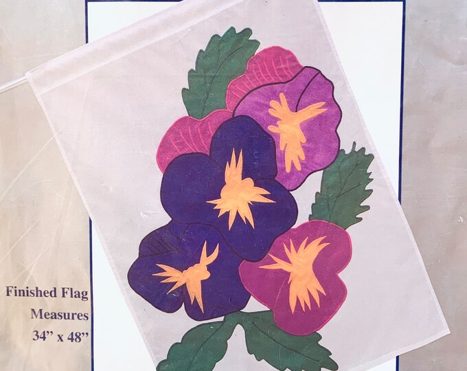 Spring Flag Pattern, Flower Flag Sewing Pattern, Yard Flag Designs ...