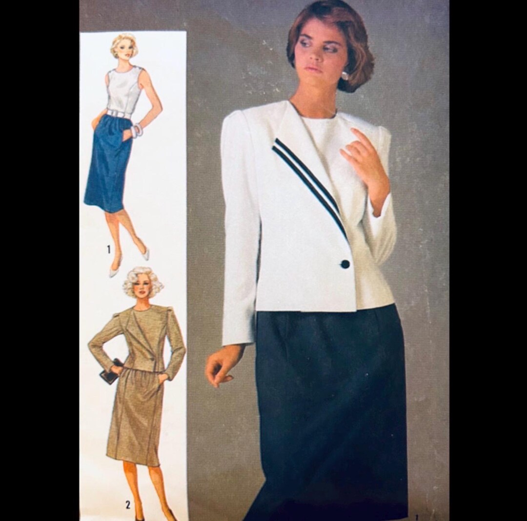 Simplicity 6797 M, Womens Suit Pattern, Asymmetrical Jacket Sewing ...