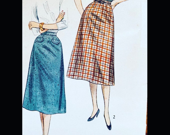 Simplicity 4011 W30, Easy Skirt Pattern, Midi Skirt Sewing Pattern ...