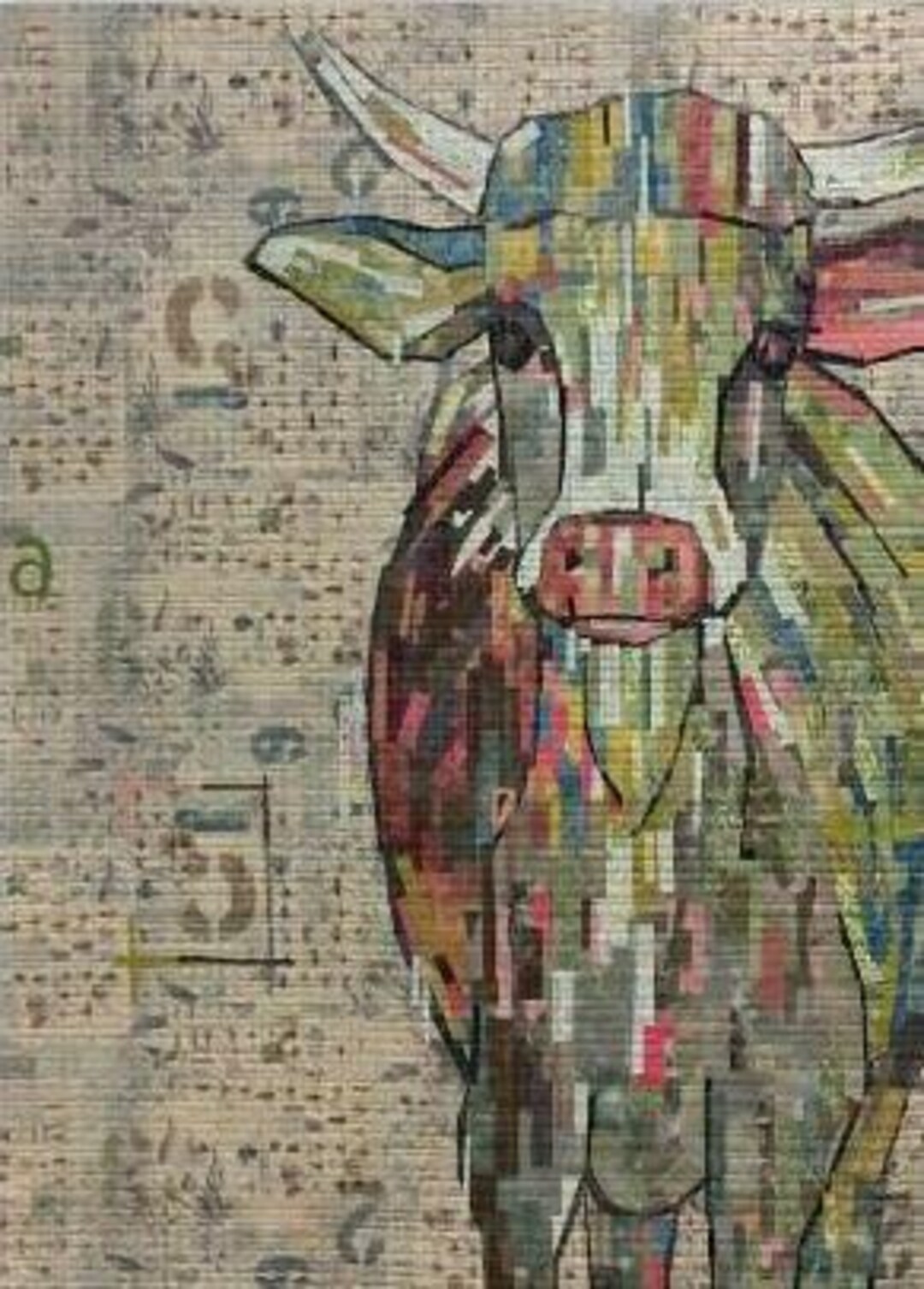 Cow Quilt Patterns, Laura Heine, Collage Quilt Pattern, Farm Animal ...