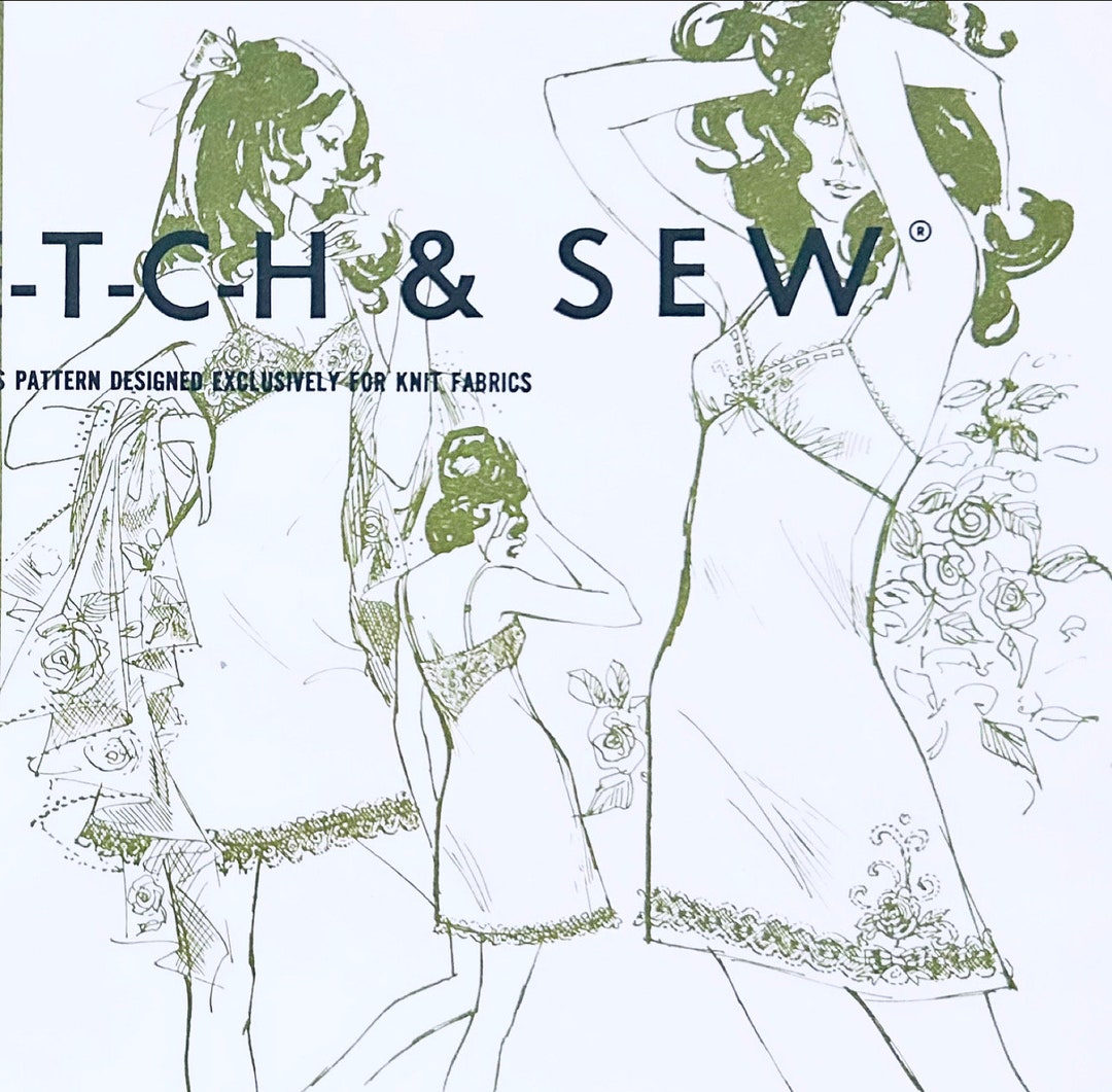 Stretch Sew 2070, Slip Sewing Pattern, Full Slip Patterns, Half Slip ...