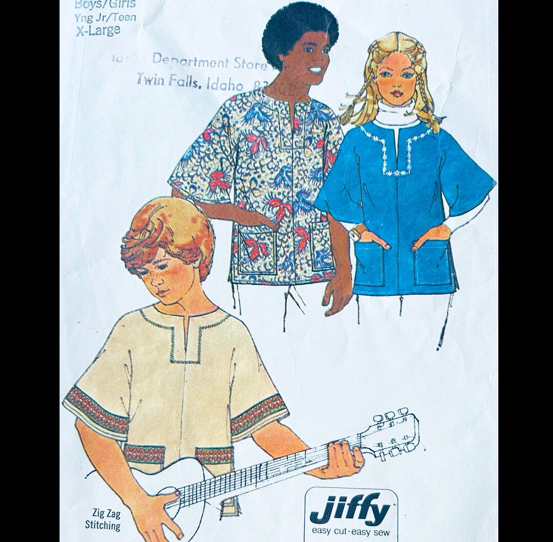 Simplicity 6864 XL, Dashiki Pattern, Learn to Sew Pattern, Jiffy ...