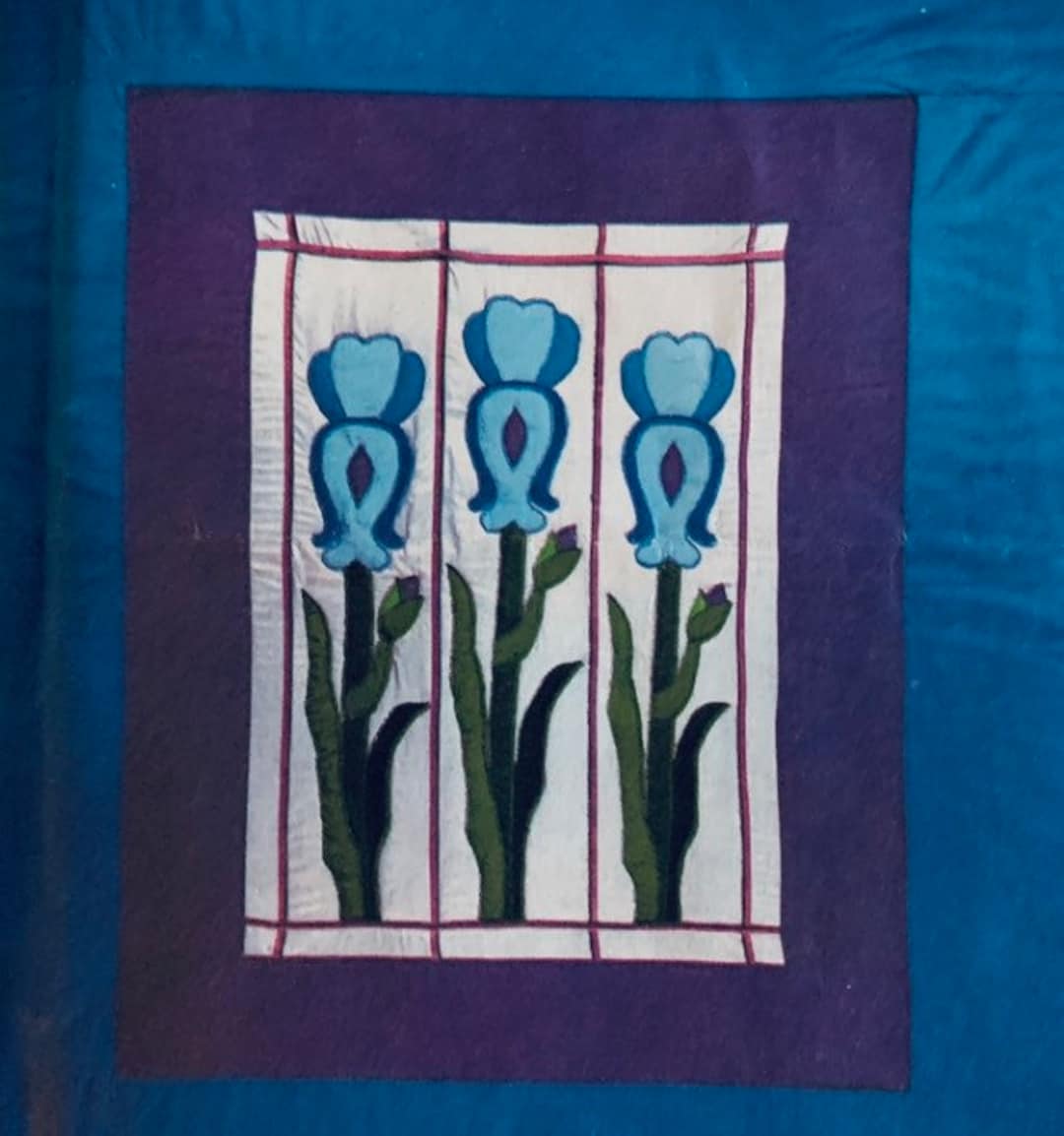 Iris Quilt Pattern, Applique Quilt Patterns, Queen Size Quilt Patterns ...