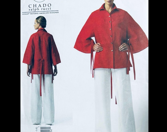 Vogue 1347, Minimalist Sewing Pattern, Loose Pants Pattern, Kimono Top ...
