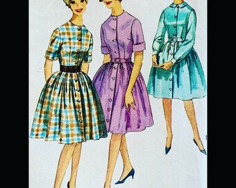 1960s Simplicity Pattern 2746 Misses' One-piece Dress Size - Etsy