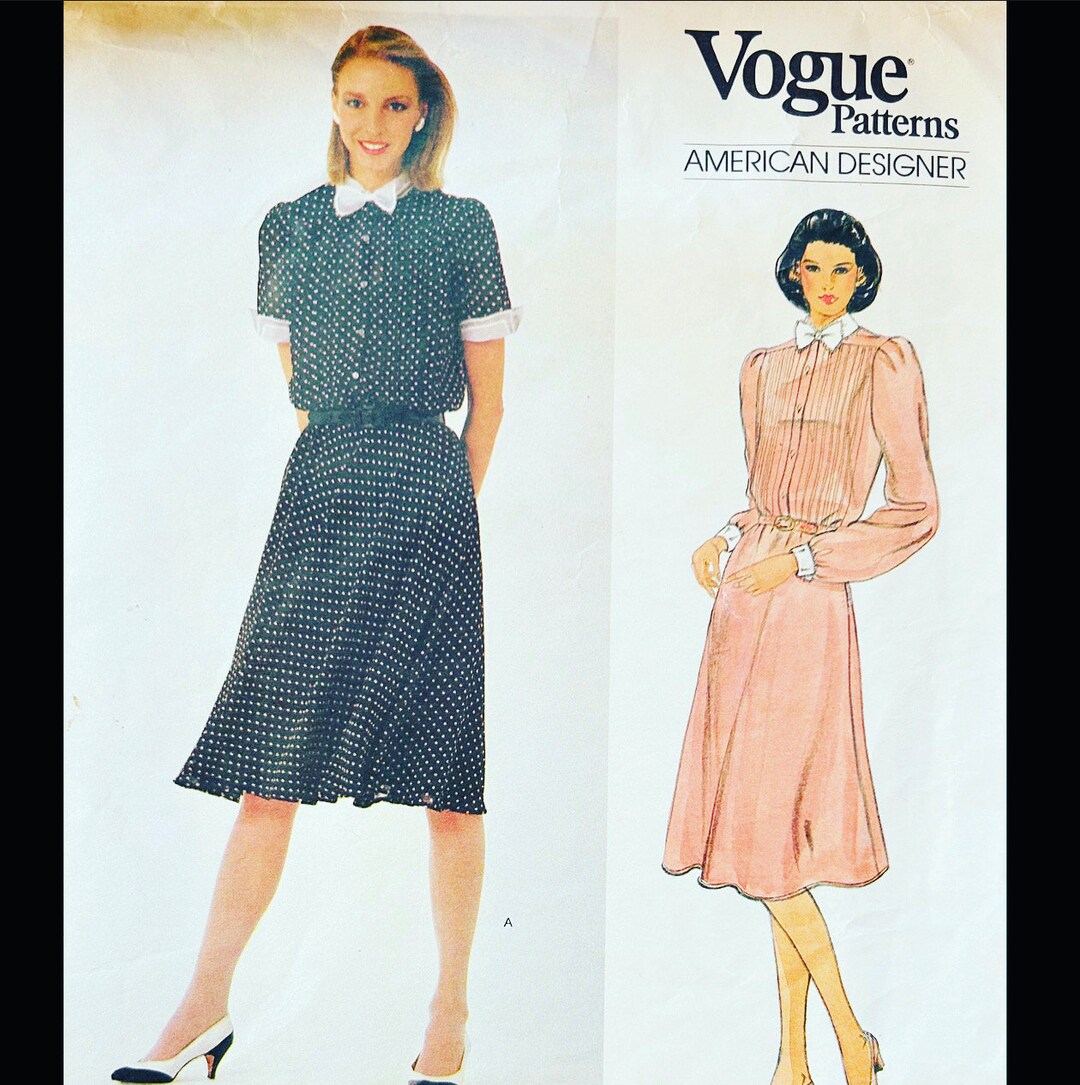 Vogue 2902 B38, Pintuck Dress Pattern, Cute Dress Pattern, Modest Dress ...
