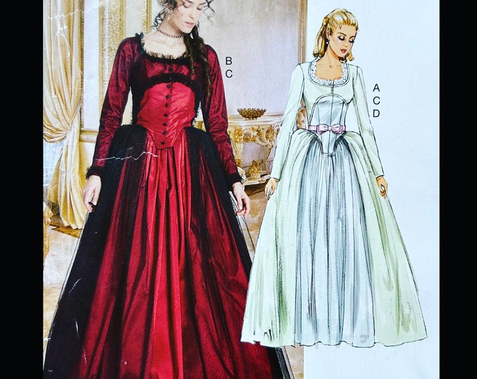 Mccalls P556, Goth Dress Pattern, Panniers Pattern, Historical Dress ...