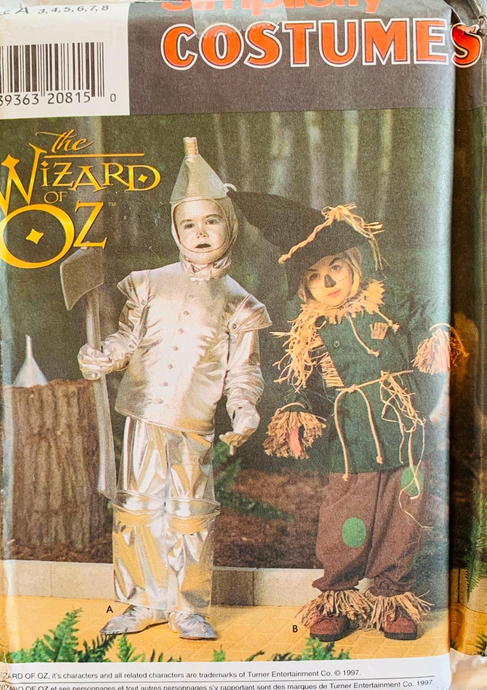 Wizard of Oz Pattern, Costume Pattern, Scarecrow Pattern, Halloween ...