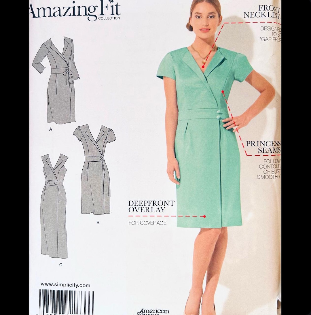 Simplicity 1686 M, Work Dress Pattern, Princess Seam Pattern, Cute ...