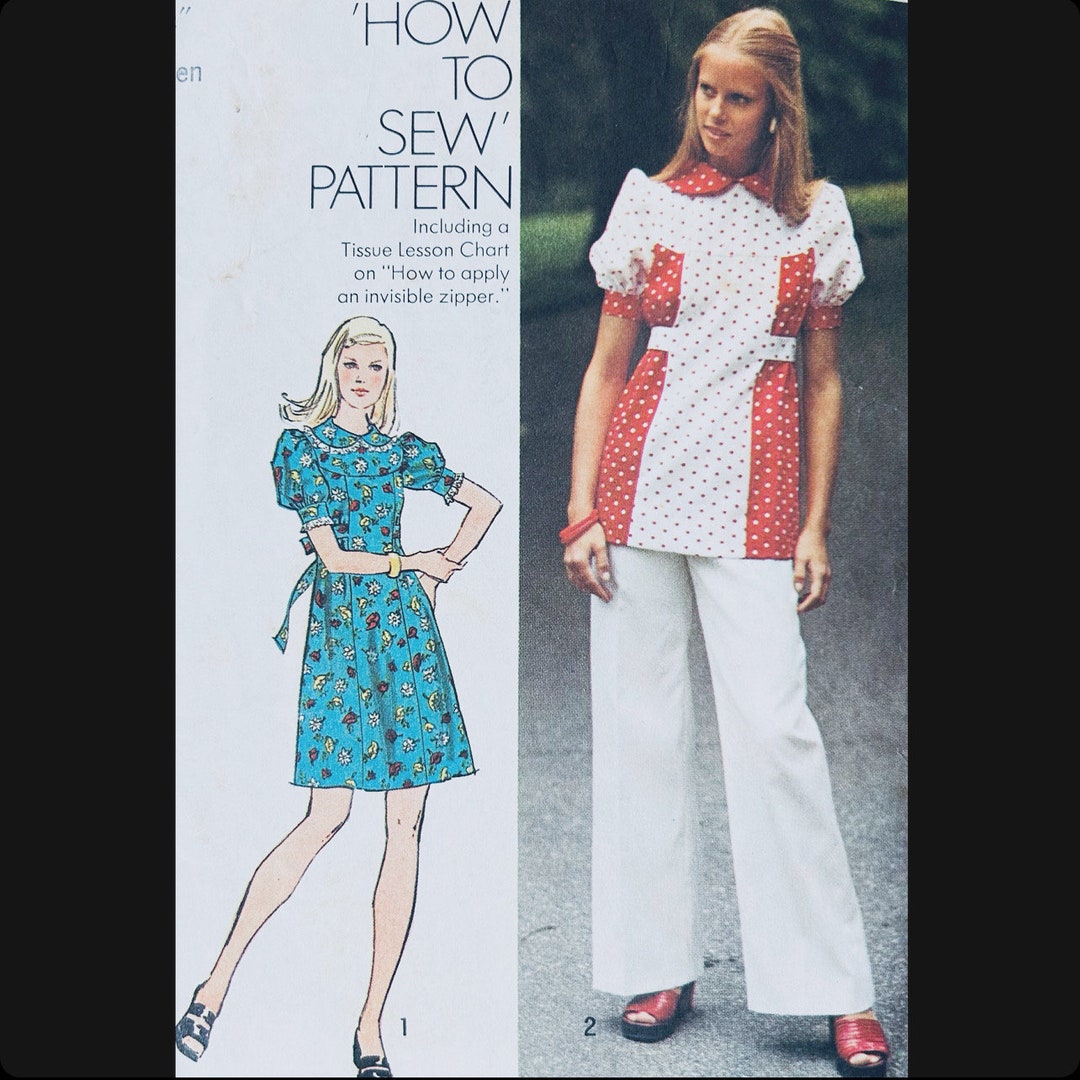 Simplicity 6102 B33, Mini Dress Pattern, Pant Suit Pattern, Cute Dress ...