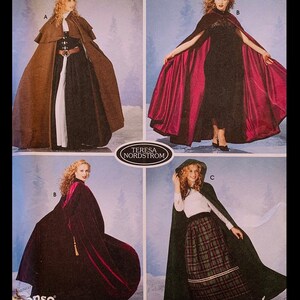 Cape Pattern, Opera Cape Pattern, Cloak Pattern, Historical Dress, Goth ...