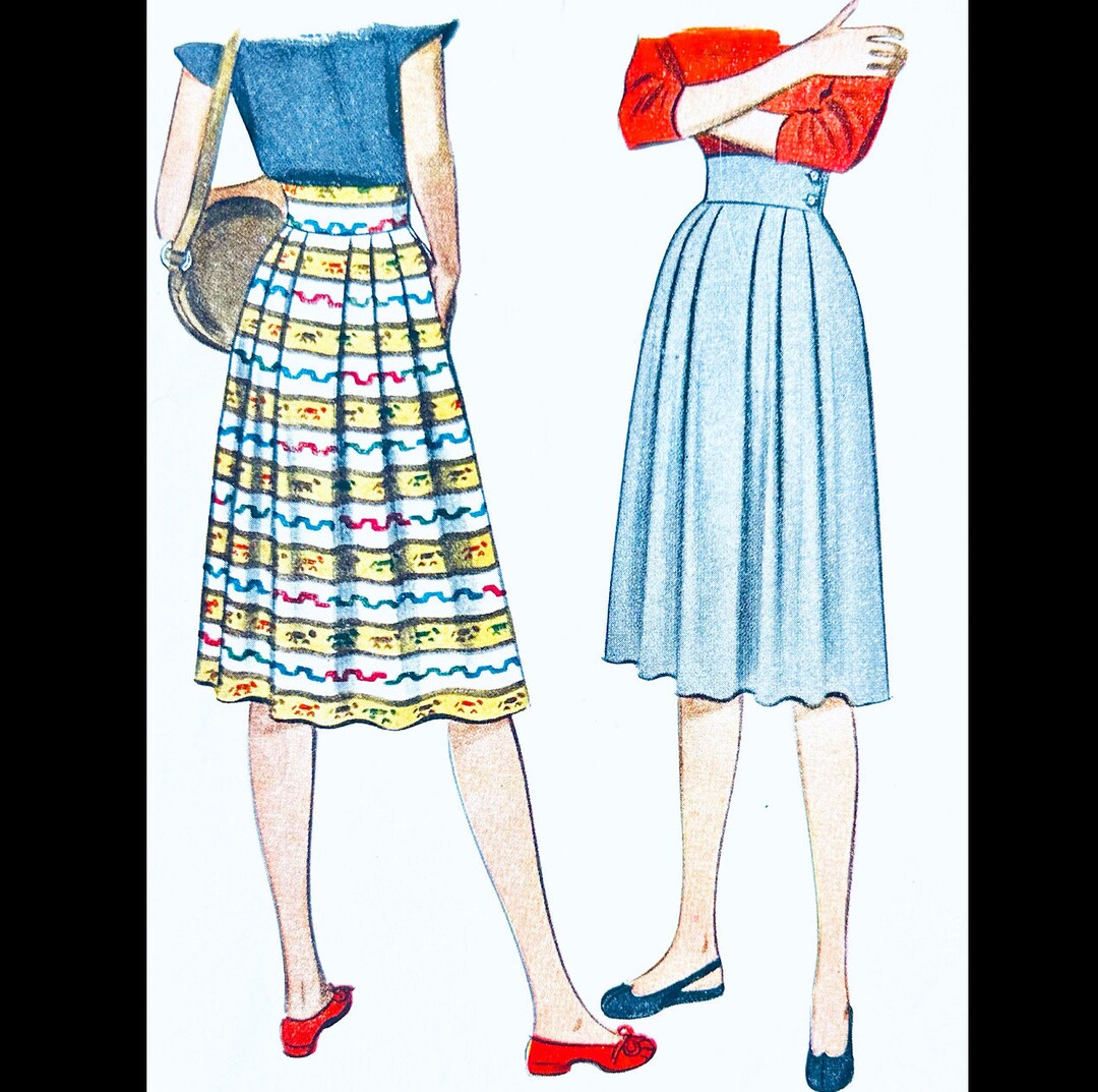 Mccall 6346 W28, Dirndl Sewing Pattern, Skirts Sewing Pattern, Vintage ...