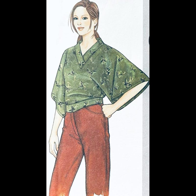 Asian Blouse Pattern - Etsy