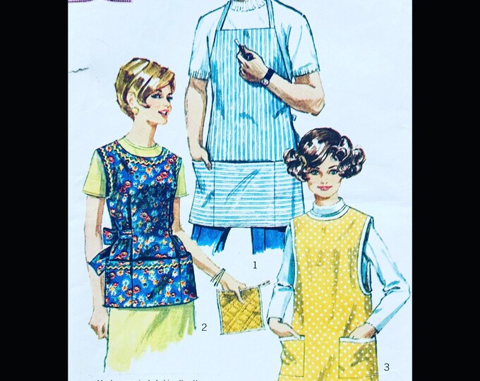 Simplicity 7974 M, Apron Patterns to Sew, Butcher Apron Pattern, DIY ...