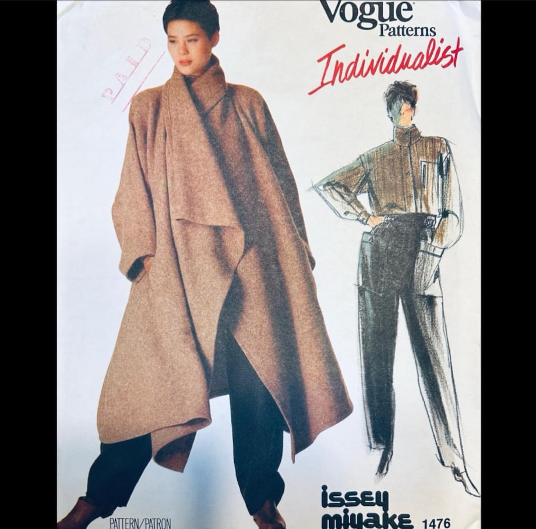 Vogue 1476 B34, Wrap Coat Pattern, Issey Miyake, Pants Patterns, High ...