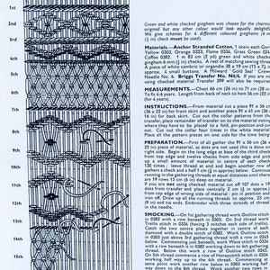 English Smocking Books, Smocking Patterns, Smocking Template, Smocked ...