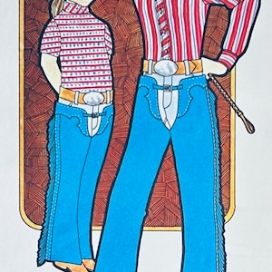 Authentic 250 W27, Shotgun Chaps Sewing Pattern, Western Wear Girls ...