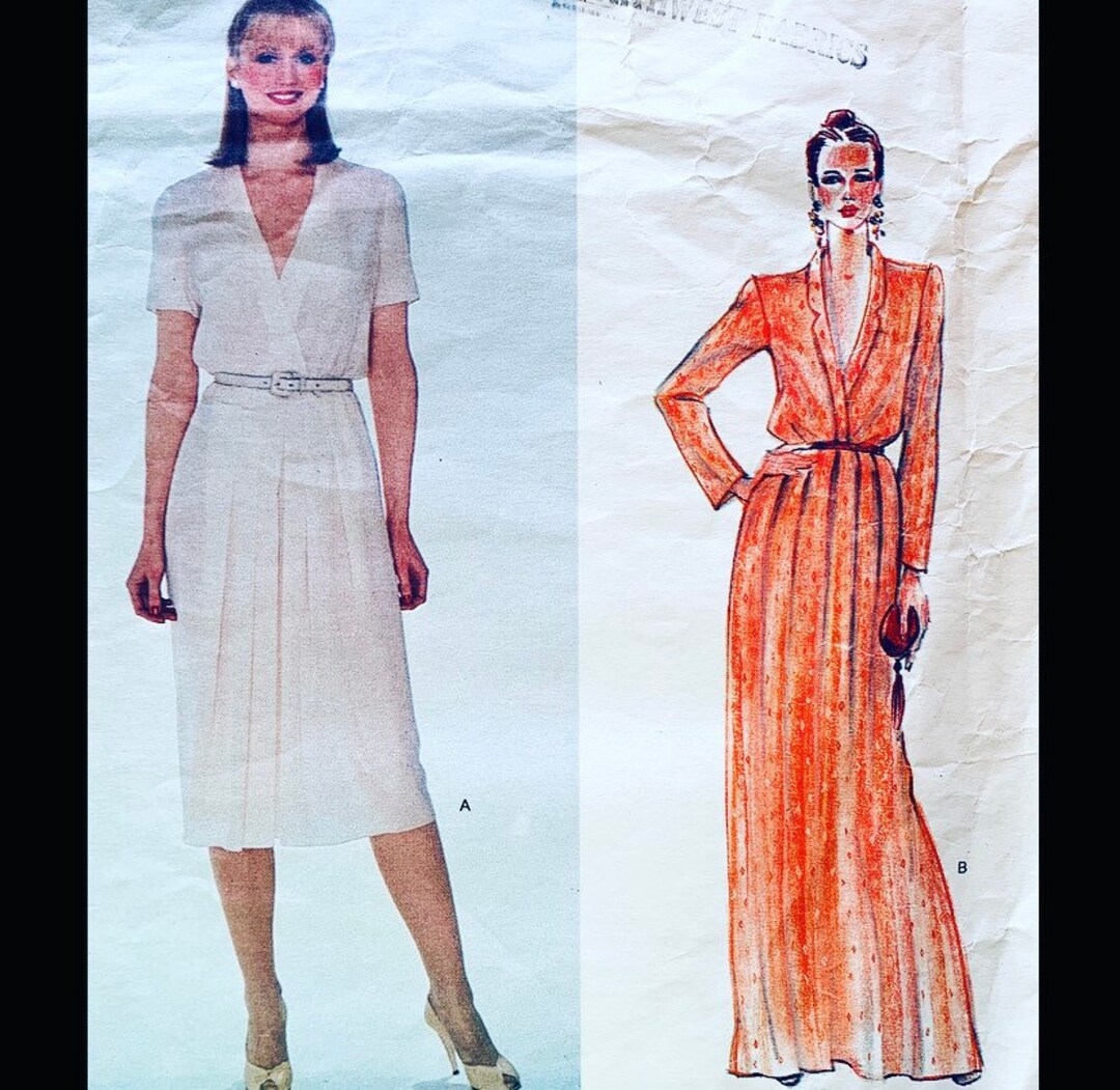 Vogue 2522 31, Evening Dress Pattern, Surplice Dress Sewing Pattern ...