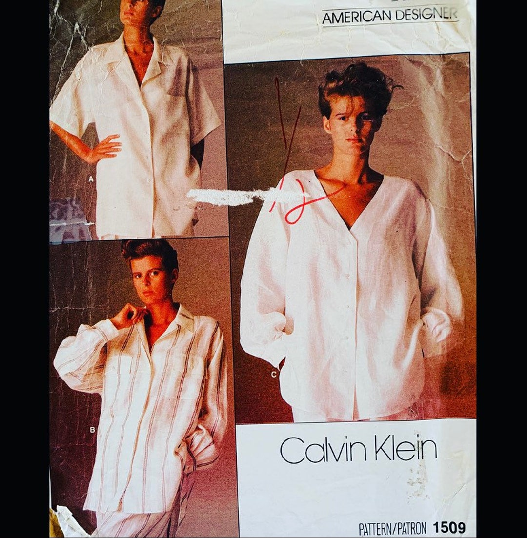 Vintage Blouse Pattern, Calvin Klein, Blouse Patterns for Women ...