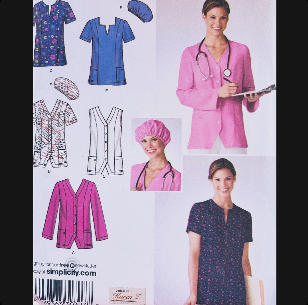 Simplicity 3932, Scrubs Pattern Women, Pattern Scrubs, Pattern Scrub ...