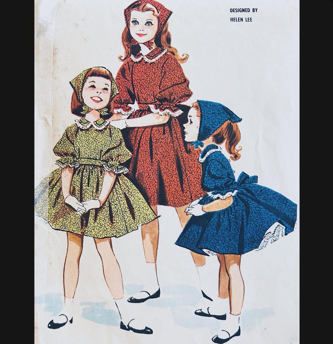 Mccalls 4465 4, Girls Dress Patterns, School Dress Pattern, Helen Lee ...