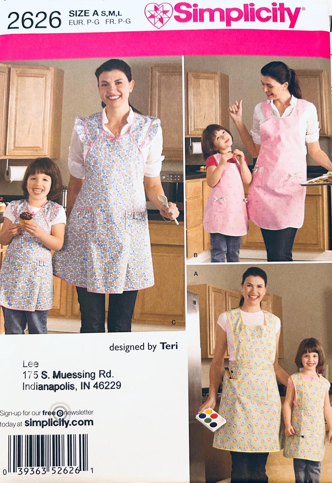 Apron Patterns to Sew, Pinafore Apron Pattern, DIY Apron, Mommy and Me ...