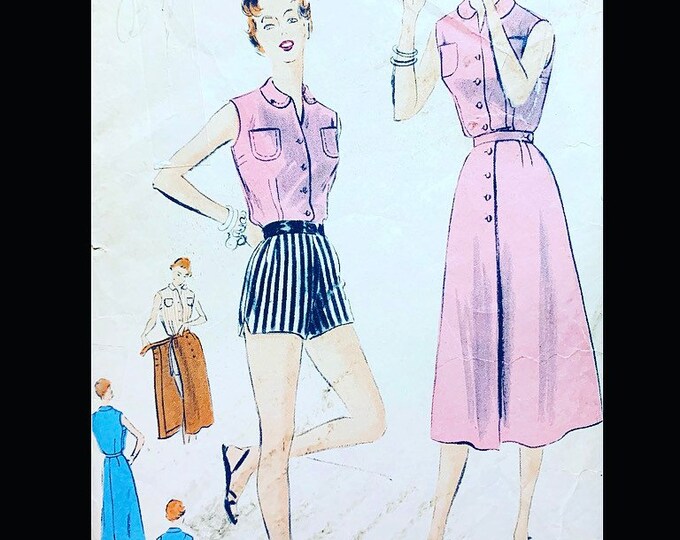 Vogue 7967 B34, Short Shorts Patterns, Wrap Skirt Sewing Pattern ...