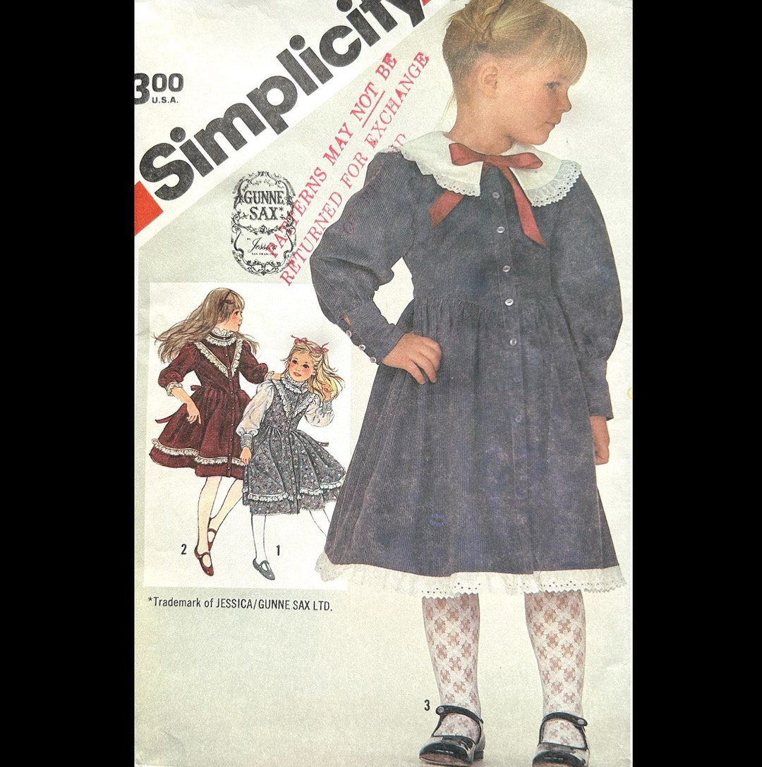 Simplicity 6092 3, Fancy Girls Dress Patterns, Gunne Sax, School Dress ...