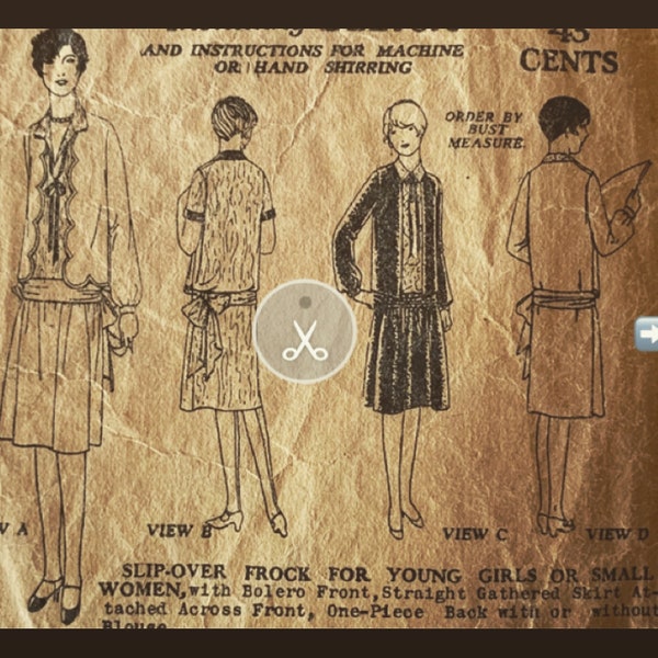 1920s Sewing Pattern - Etsy